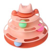 China Durable Cat Turntable Four-Layer Track Self-Entertaining Educational Pet Toy for Play for sale
