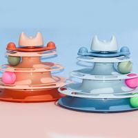 China Durable Cat Turntable Four-Layer Track Self-Entertaining Educational Pet Toy for Play for sale