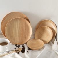China Natural Bamboo Wooden Food Serving Tray with Handle 30x20 cm for Home Kitchen Living Room for sale