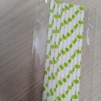 China Biodegradable Paper Straw 6mm x 197mm Multicolor Disposable Drinking Straw for Juice Milk Beverage for sale