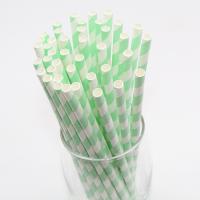 China 65cm * 47cm * 24cm Package Size Biodegradable Paper Straws for Juice Milk and Drinks for sale