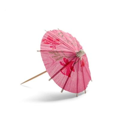 China Eco Friendly Bamboo Umbrella Toothpicks 65mm for Cupcake Toppers Cocktail Drink Sticks for sale