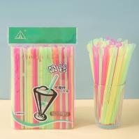 China Disposable Milkshake Straw with Spoon PP Tube 6mm x 200mm Eco-Friendly Dual-Use for sale