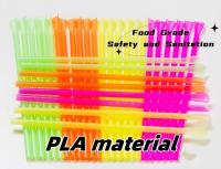 China PLA Spoon Tube Straw 6mm x 200mm Food Contact Grade Eco Friendly Biodegradable for sale