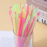 China PLA Spoon Tube Straw 6mm x 200mm Food Contact Grade Eco Friendly Biodegradable for sale