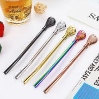 China Initial Payment Detachable 304 Stainless Steel Straw Spoon Mate Tea Filter Straws for sale
