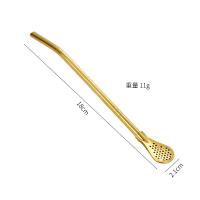 China Initial Payment Detachable 304 Stainless Steel Straw Spoon Mate Tea Filter Straws for sale