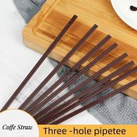 China Biodegradable Coffee Grounds Straw 17x0.5cm Compostable Drinking Straw Custom Logo for sale
