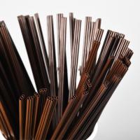 China Biodegradable Coffee Grounds Straw 17x0.5cm Compostable Drinking Straw Custom Logo for sale