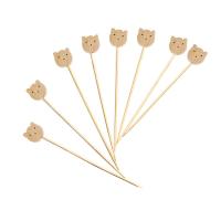 China 100 PCS/Pack Wooden Cat Fork Bamboo Skewers Initial Payment and Customized Request for sale