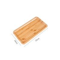 China Customizable Disposable Bamboo Tray Rectangular Natural Color for Serving Fruits Breads and Tea for sale