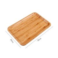 China Customizable Disposable Bamboo Tray Rectangular Natural Color for Serving Fruits Breads and Tea for sale