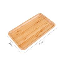 China Customizable Disposable Bamboo Tray Rectangular Natural Color for Serving Fruits Breads and Tea for sale