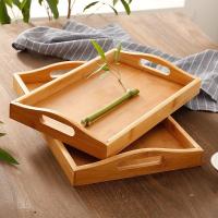 China Custom Bamboo Tray Japanese Style Wooden Pizza Plate Steak Board Tableware Eco Friendly for sale