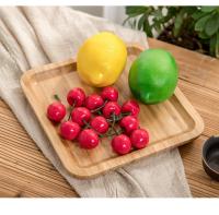 China Custom Bamboo Tea Tray Rectangular Natural Color Eco Friendly for Home Restaurant Hotel Serving Tea Fruits for sale