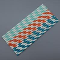 China Eco-Friendly Food Grade Paper Straws 6mm x 197mm Custom Logo Disposable Drinking Straws for sale