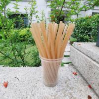 China Eco-Friendly Custom Size and Logo Printing Disposable Bamboo Fiber Straw Customization for sale