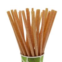 China Eco-Friendly Custom Size and Logo Printing Disposable Bamboo Fiber Straw Customization for sale