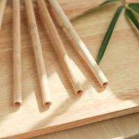 China Full Payment Natural Bamboo Drinking Straws Reusable Straw Custom Logo Different Size for sale