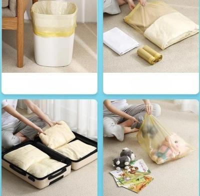 China Eco Friendly Home Use Garbage Bags LDPE HDPE 45x55cm 6g Vest Handle Custom Size for sale