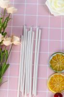 China Eco-Friendly Reusable Bamboo Fiber Drinking Straw 6x200mm Natural Organic Disposable for sale