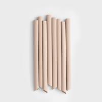 China Eco-Friendly Reusable Bamboo Fiber Drinking Straw 6x200mm Natural Organic Disposable for sale