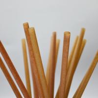 China Biodegradable Bamboo Fiber Straw 6x210mm Eco-Friendly Reusable Drinking Straw for sale