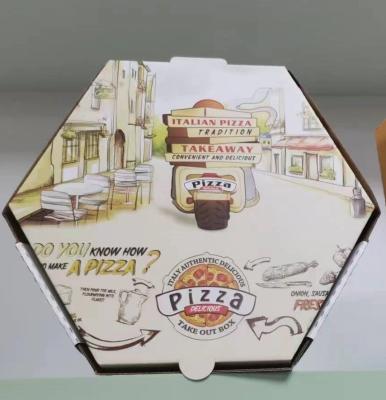 China Disposable Corrugated Pizza Boxes 7 9 10 12 Inches Custom Size Eco Friendly Food Packaging for sale