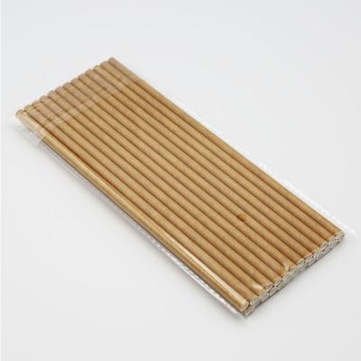China Eco Friendly Paper Drinking Straws 6mm x 197mm Custom Logo Disposable Biodegradable for sale
