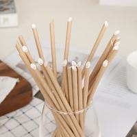 China Eco Friendly Paper Drinking Straws 6mm x 197mm Custom Logo Disposable Biodegradable for sale