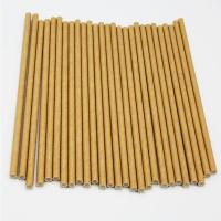China Eco Friendly Paper Drinking Straws 6mm x 197mm Custom Logo Disposable Biodegradable for sale