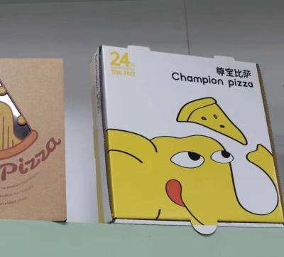China Food Grade Corrugated Fast Food Packaging Box Custom Size 2000pcs MOQ for sale