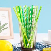 China Eco-Friendly Disposable Paper Straws 6mm x 197mm for Party Juice Milk Tea for sale