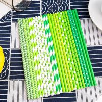 China Eco-Friendly Disposable Paper Straws 6mm x 197mm for Party Juice Milk Tea for sale