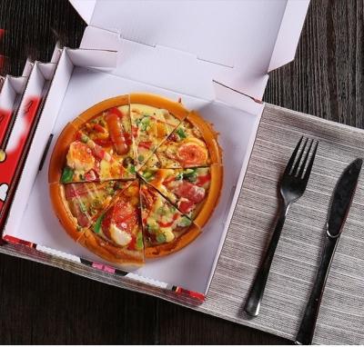 China Food Grade Corrugated Pizza Box Custom Size Eco Friendly Fast Food Packaging Box 2000pcs MOQ for sale