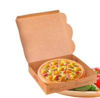 China Disposable Paper Pizza Plate 2000PCS Takeout Fast Food Packaging Box Custom Size Eco-Friendly for sale