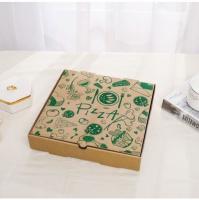China Food Grade Corrugated Pizza Box Custom Size 2000pcs MOQ Eco Friendly Takeout Packaging for sale