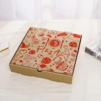 China Food Grade Corrugated Pizza Box Custom Size 2000pcs MOQ Eco Friendly Takeout Packaging for sale