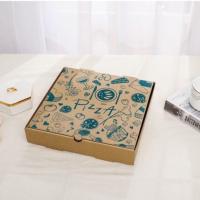 China Food Grade Corrugated Pizza Box Custom Size 2000pcs MOQ Eco Friendly Takeout Packaging for sale