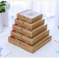 China Custom Rectangle Food Grade Corrugated Pizza Box 2000pcs MOQ Takeout Packaging for sale