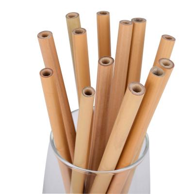China Reusable Bamboo Wooden Straws 6mm x 197mm Biodegradable Eco Friendly Drinking Straws 20000g Gross Weight for sale