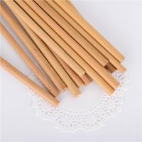 China Reusable Bamboo Wooden Straws 6mm x 197mm Biodegradable Eco Friendly Drinking Straws 20000g Gross Weight for sale