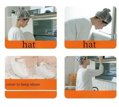 China PE Stretch Cover 40cm for Bowl Hat House Appliances Moisture Proof Disposable 100pcs for sale