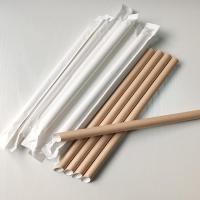 China Eco-Friendly Customized Paper Straws 6mm x 197mm Food Grade Disposable Drinking Straws for sale