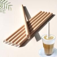 China Eco-Friendly Customized Paper Straws 6mm x 197mm Food Grade Disposable Drinking Straws for sale