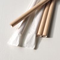 China Eco-Friendly Customized Paper Straws 6mm x 197mm Food Grade Disposable Drinking Straws for sale