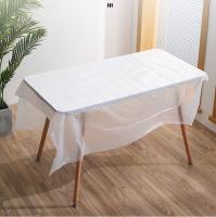 China Disposable PE Cover Tablecloth 1.8m x 1.8m Dust Proof Oil Proof for Home Kitchen Furniture for sale