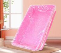 China Disposable Plastic Pet Cage Urine Pad with PE Cover Sizes S M L 100pcs per Bag for sale
