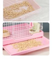 China Disposable PE Film Pet Cage Liner with Elastic Rubber Band 100pcs per Bag Sizes S/M/L for sale