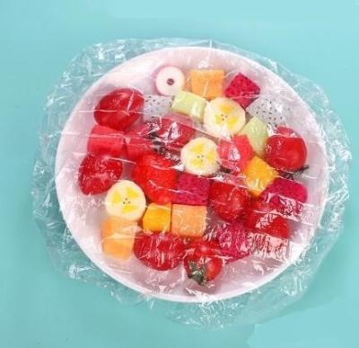 China Disposable PE Fresh Keeping Cover Elastic Bowl Cap Food Grade 100pcs S M L Sizes for sale